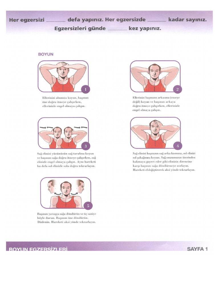 Boyun Egzersi̇zi̇ | PDF