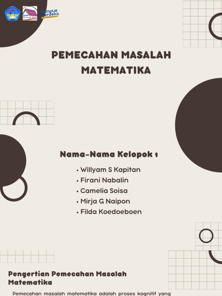 Beige Modern Mathematics Class Presentation | PDF