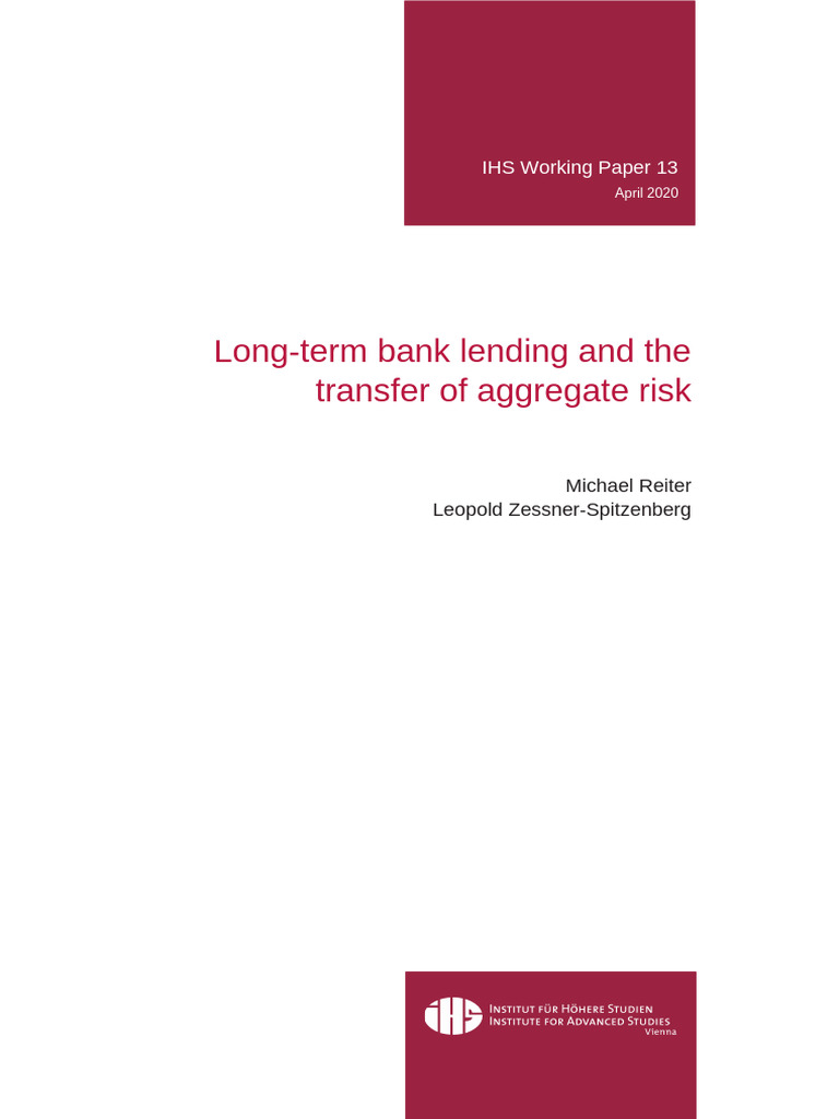 Long Term Bank Lending and The Transfer | PDF | Banks | Business Cycle