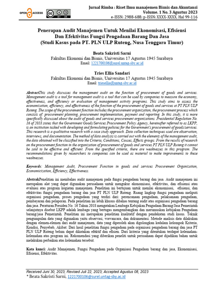 Vol 1 No 3 Agus 2023 Hal 99-116 | PDF | Business