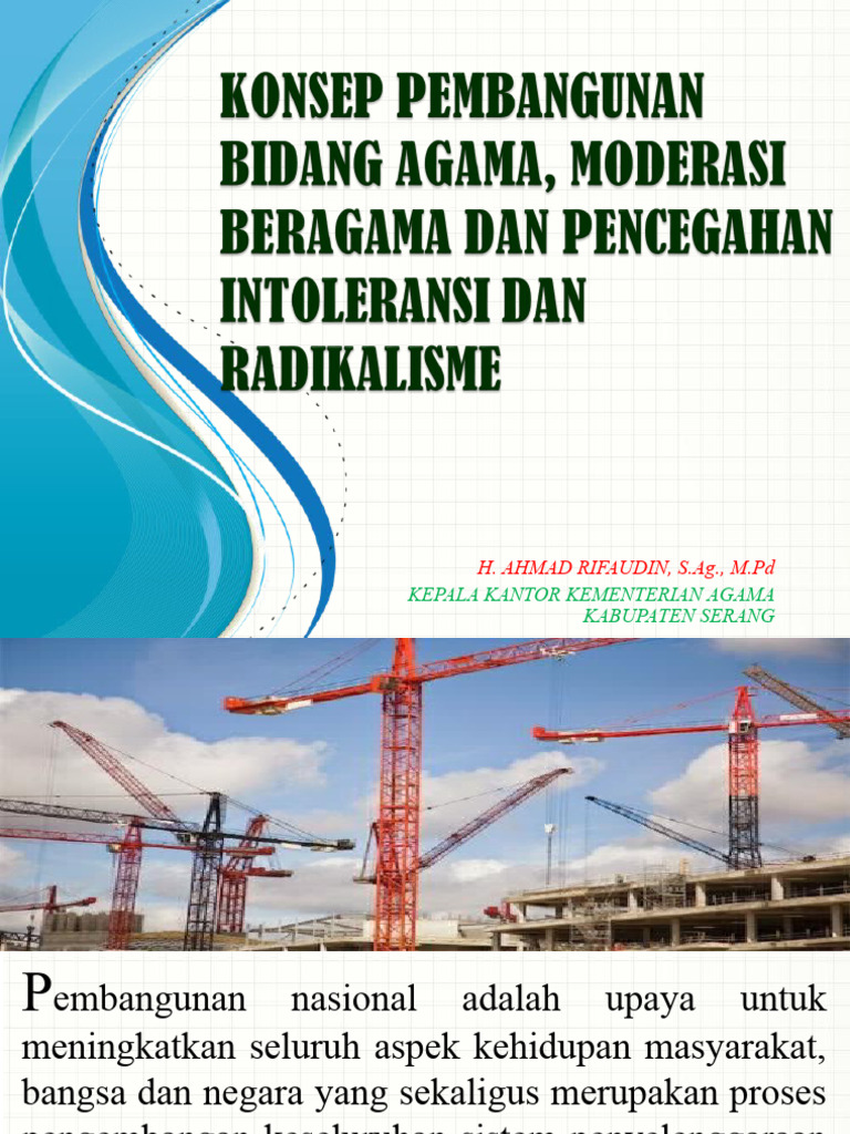 Materi Pembangunan Bidang Agama, Moderasi Beragama Dan Pencegahan ...