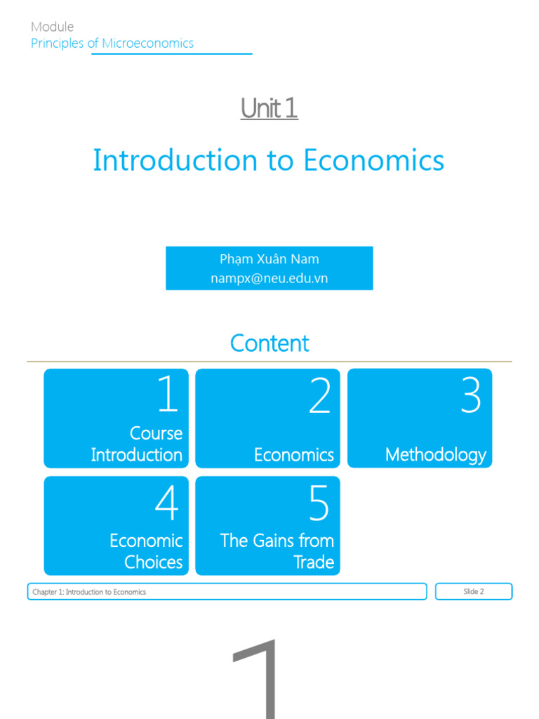 Unit 1 | PDF | Economics | Economies