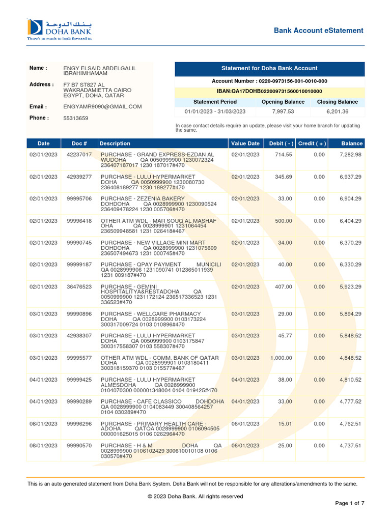 Name: Account Number: 0220-0973156-001-0010-000 IBAN ...