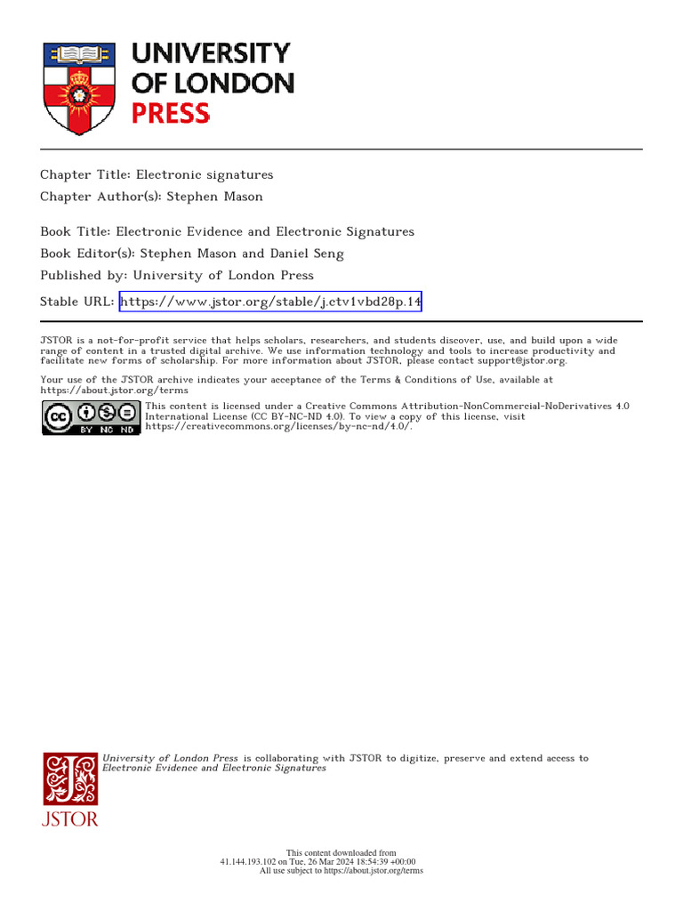 Mason Electronicsignatures 2021 | PDF | Signature | Public Key Cryptography