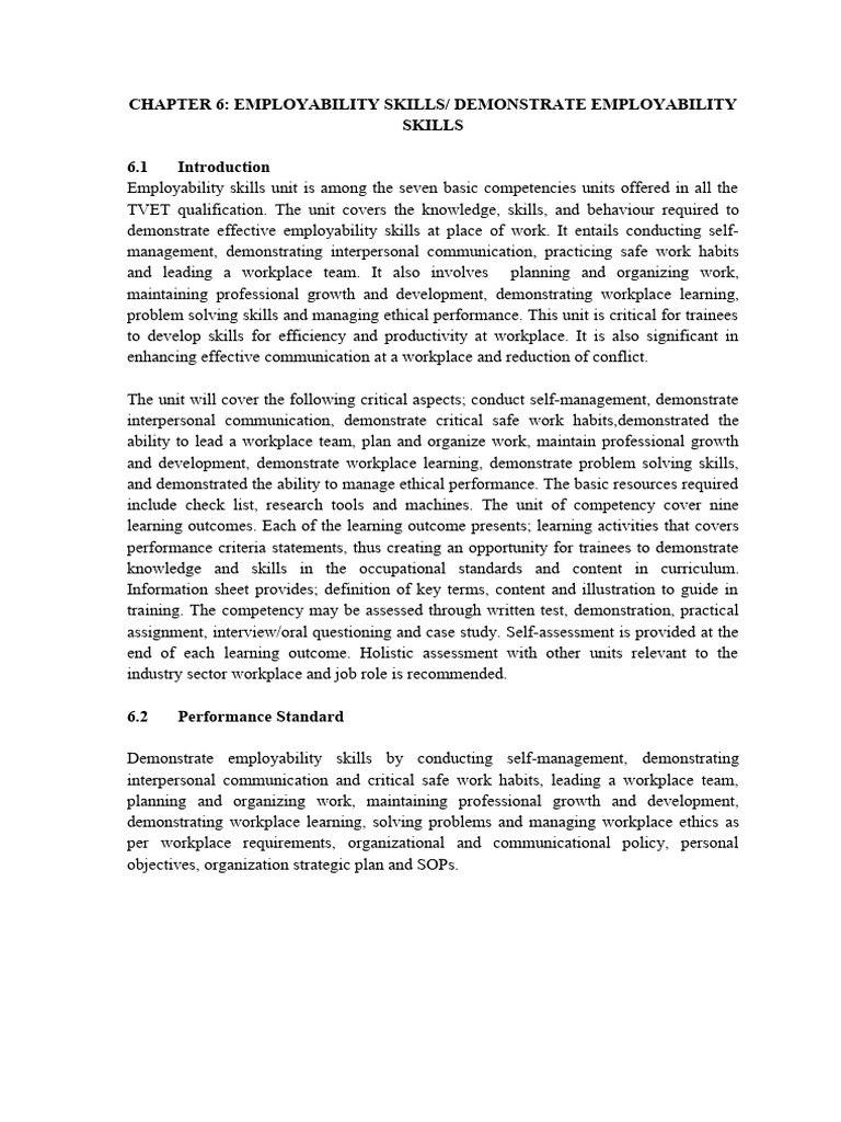 Employability Skills | PDF | Goal | Communication