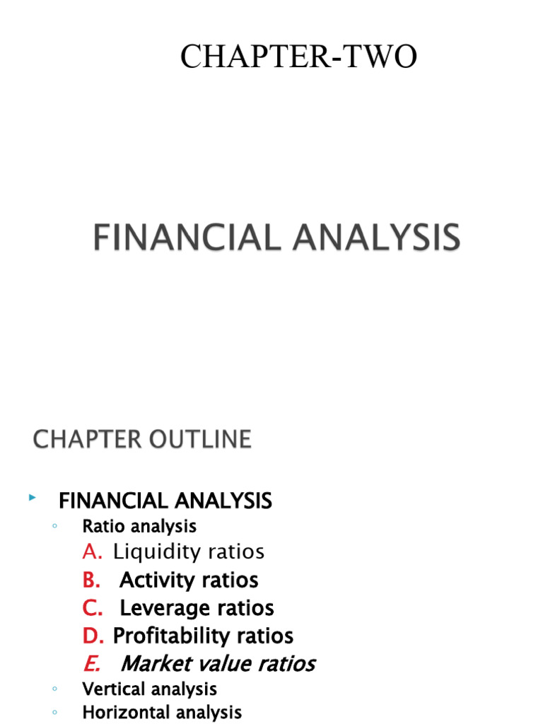 Chapter TWO | PDF | Debt | Financial Statement Analysis