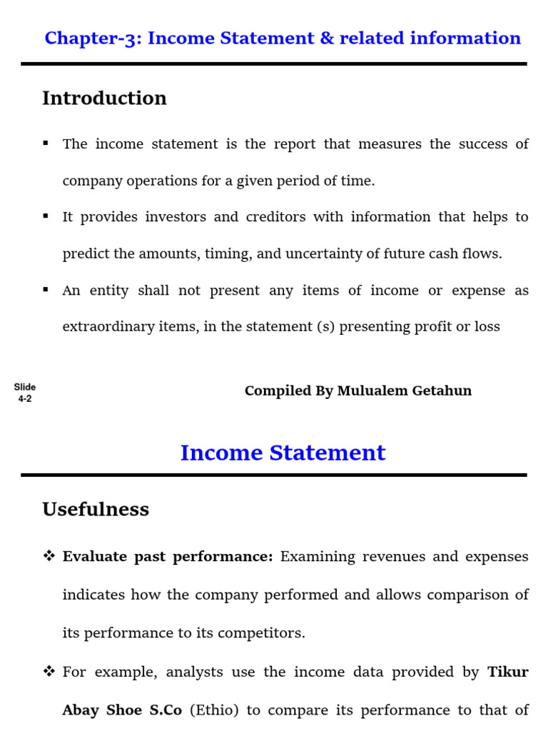 Understanding Income Statements and Revenue Recognition | PDF | Income ...