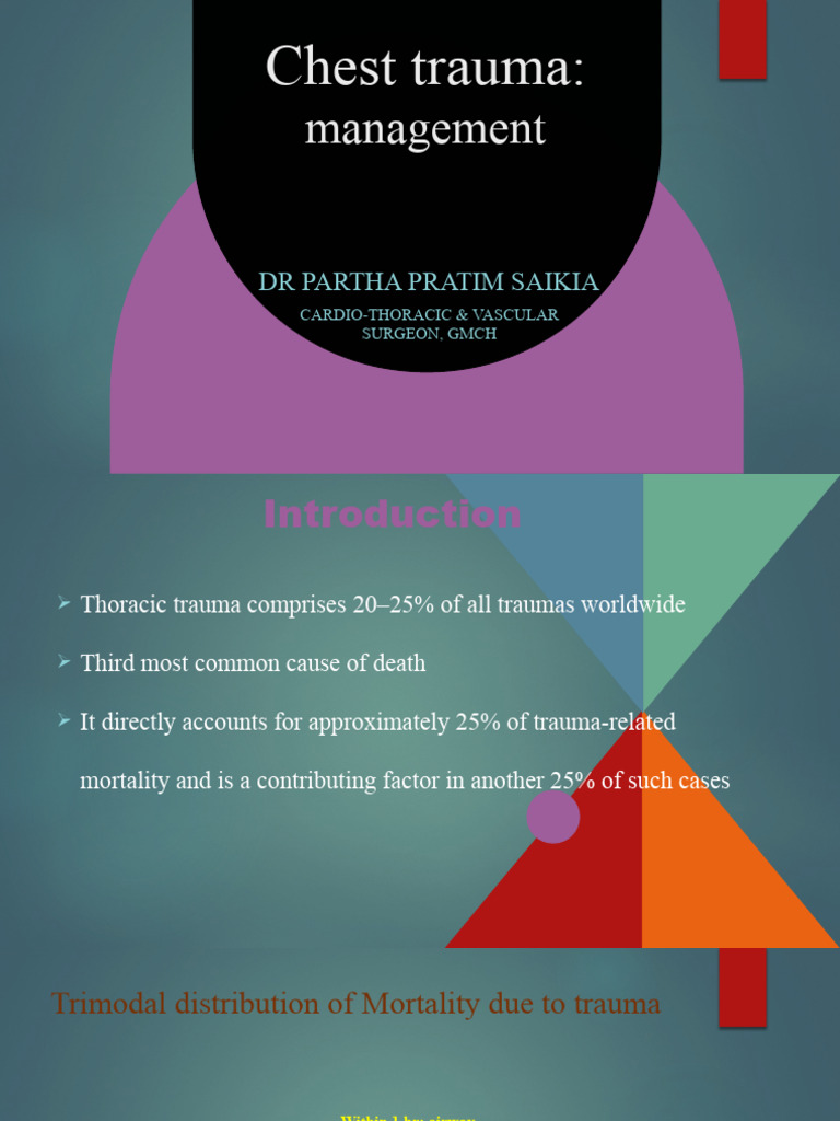 Chest Trauma | PDF | Thorax | Major Trauma