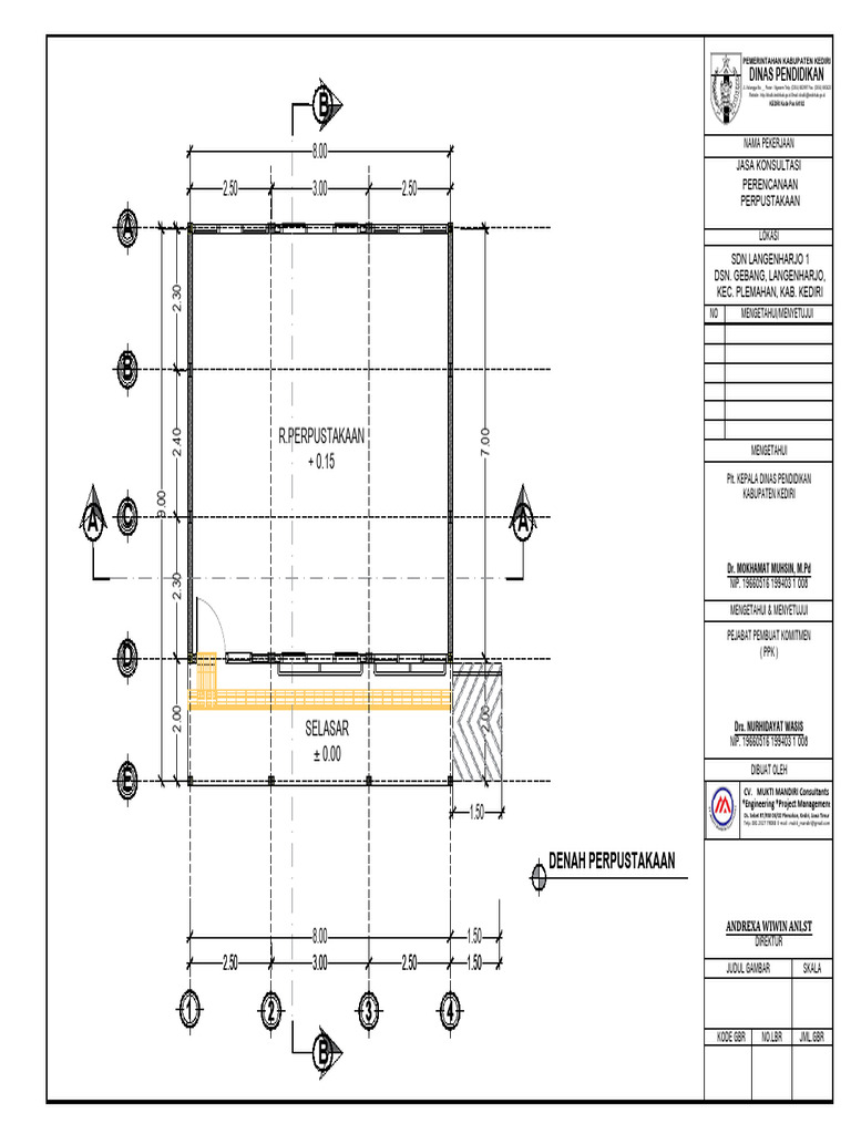 15MRT024 - Bu Andrexa - Ruang Perpus - 001.denah Perpustakaan - Rev003 ...