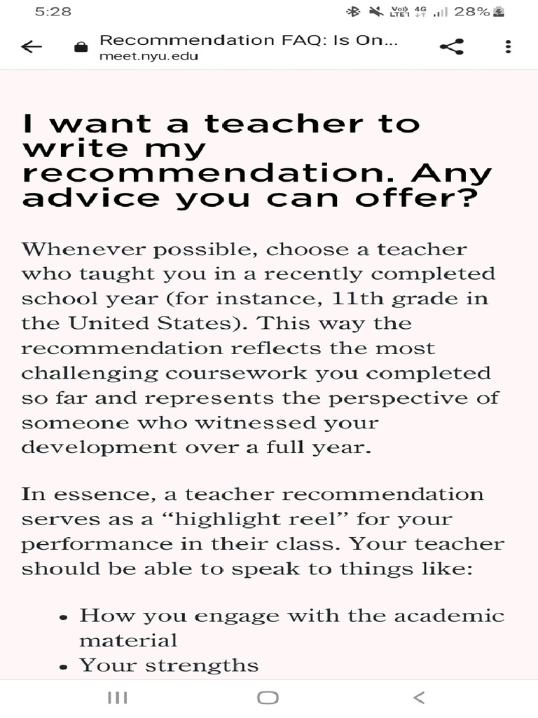 Recommendation Info College Website | PDF Recommendation Info College Website | PDF