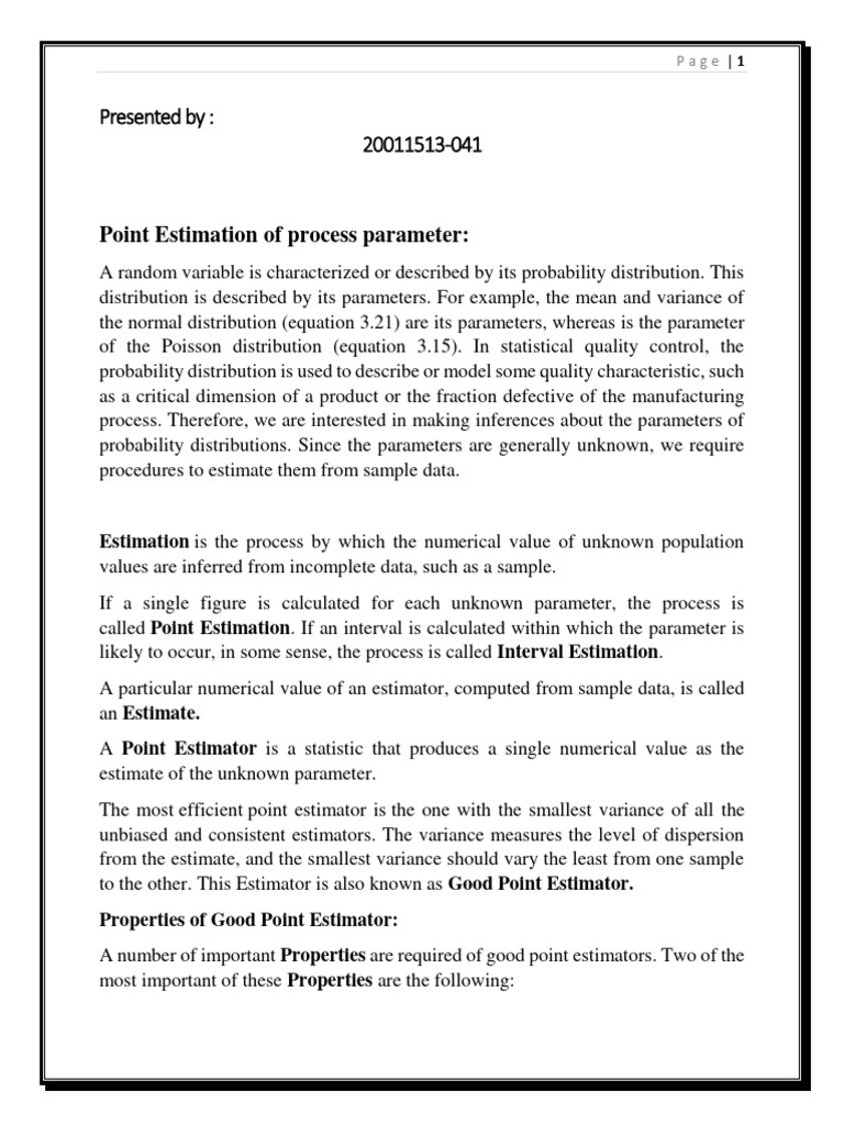 006,043 PPT of Quality | PDF | Estimator | P Value