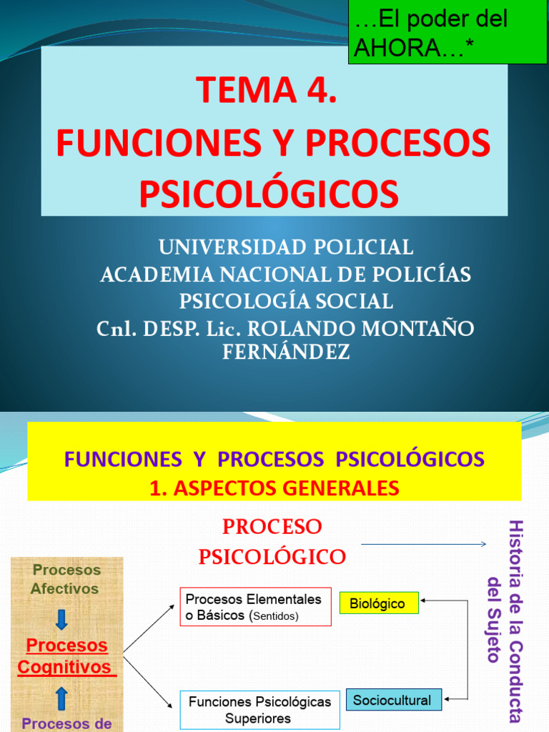 Tema 4 Funciones y Procesos Psicologicos | PDF | Memoria | Las emociones