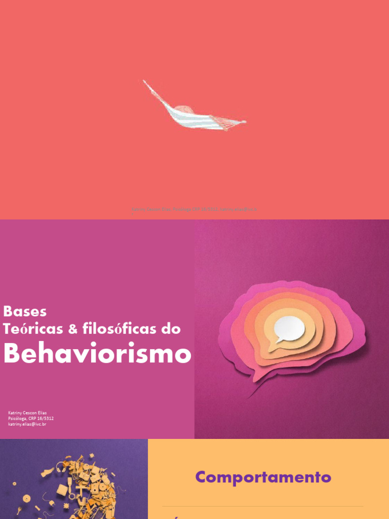 01 - Behaviorismo - Bases Teórico-Filisóficas Do Behaviorismo | PDF | Psicologia | Behaviorismo