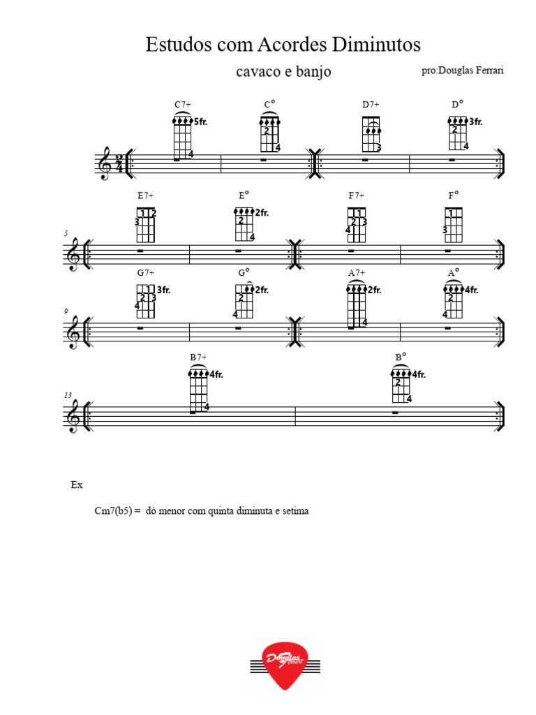 Acordes Diminutos | PDF | Teoria da Música | Elementos da música