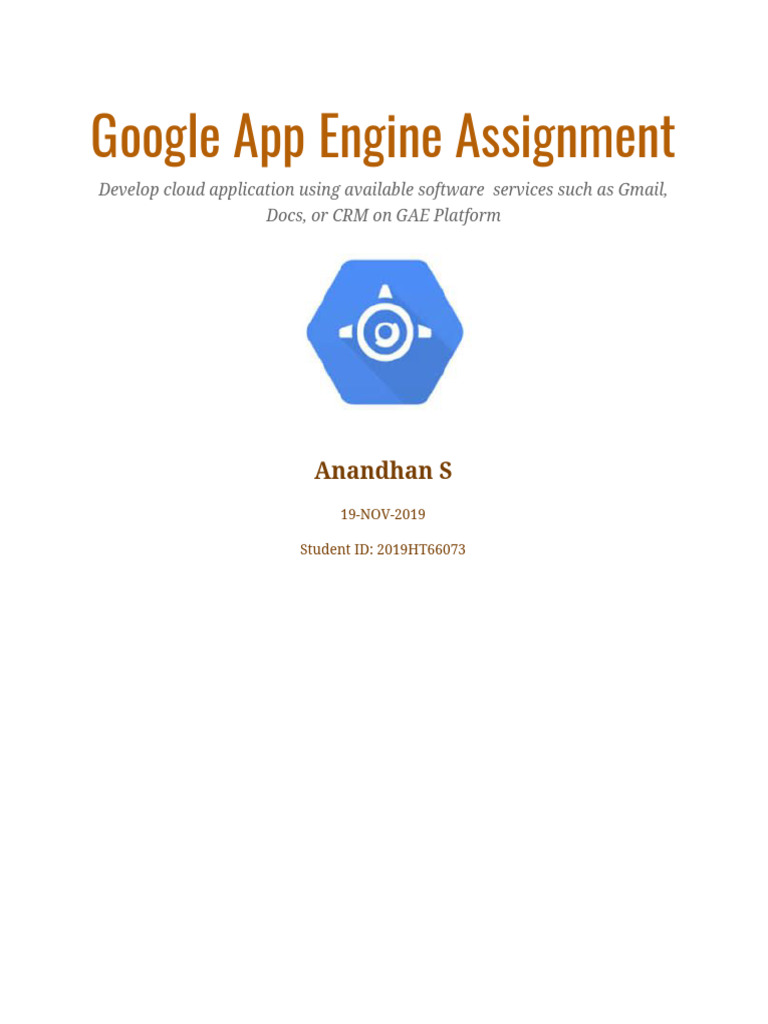 CC Gae Report | PDF | Web Application | Application Software