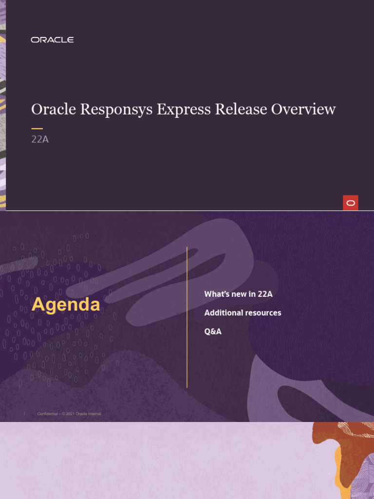 22A Oracle Responsys Express - Release Overview - External | PDF | Oracle Corporation | Usability