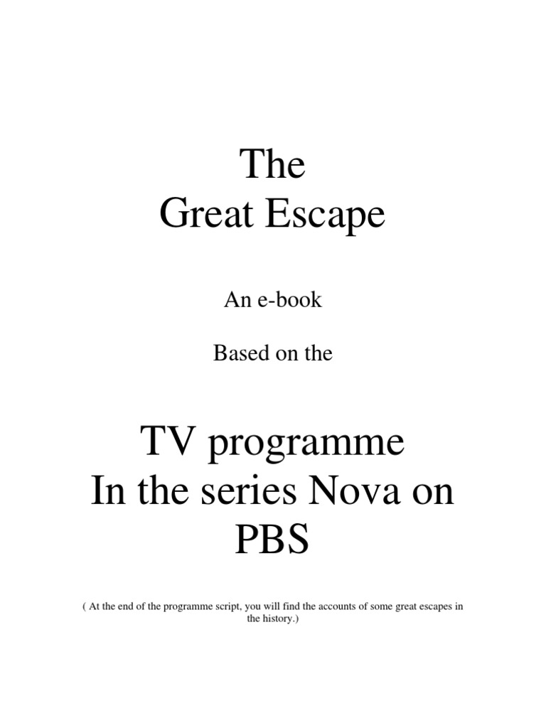 Great Escape | PDF | Violence | Nature