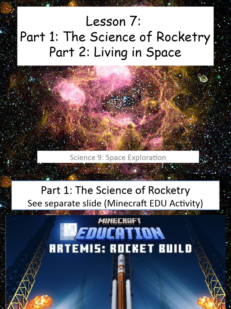 Lesson 7 The Science of Rocketry and Living in Space | PDF | Rocket ...