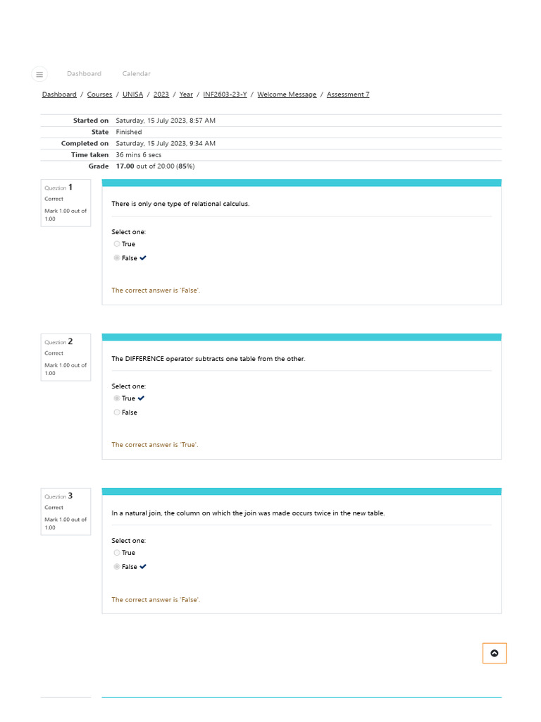 Assessment 7 - Attempt Review | PDF | Mathematical Concepts ...