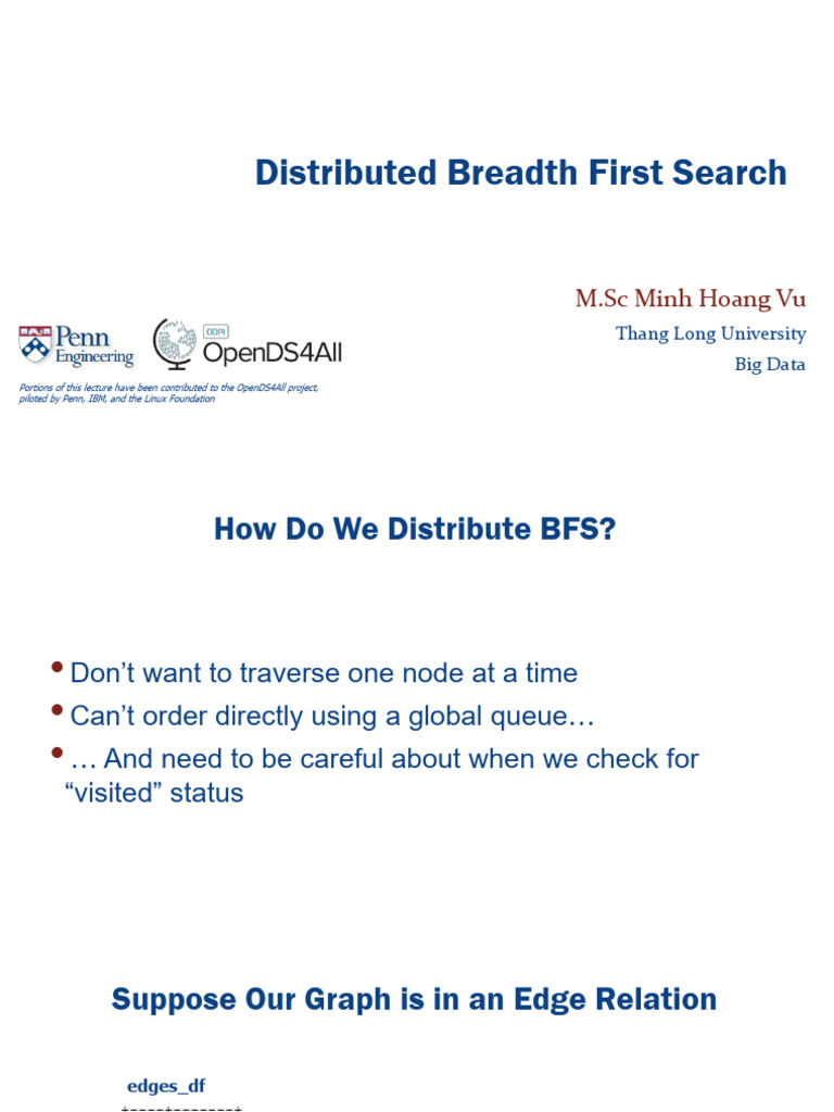 Distributed BFS for Big Data | PDF | Mathematical Relations | Computational Problems