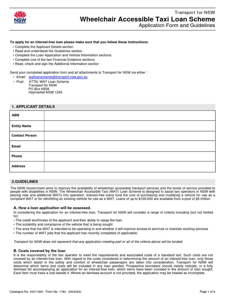 Wat Loan Scheme Application | PDF | Wheelchair | Debt
