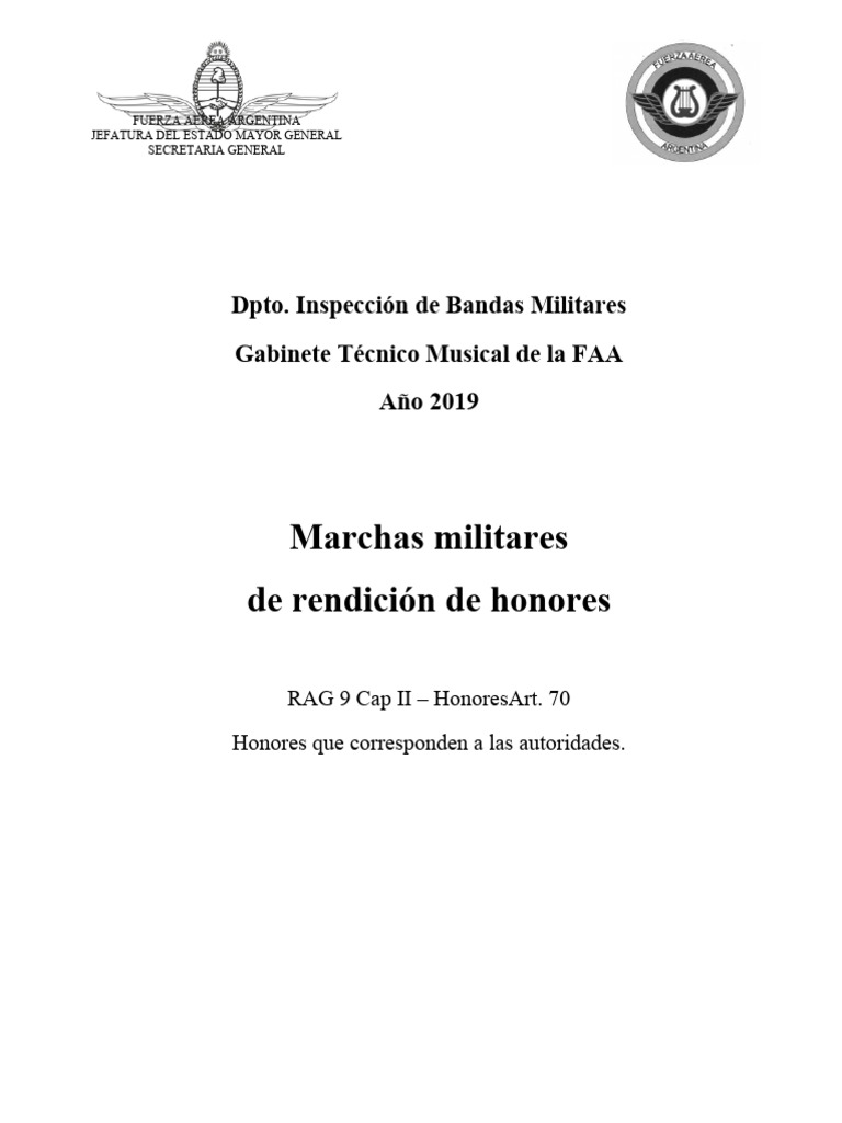 Marchas Militares Argentinas y Su Historia | PDF | Militar