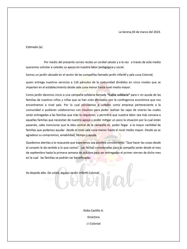 Cartas Colonial Super | Descargar gratis PDF | Educación de la primera ...