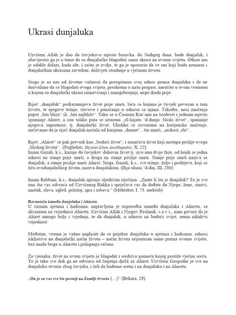 Ukrasi dunjaluka | PDF