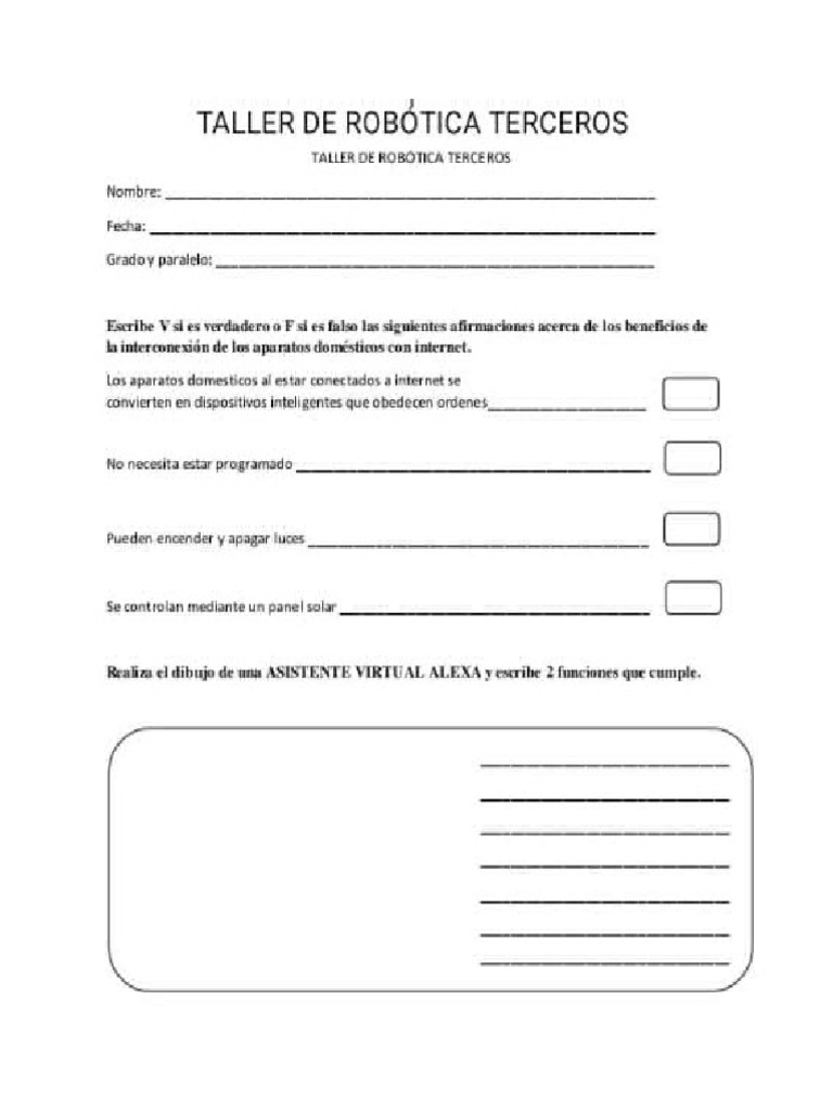 DEBER DE ROBOTICA | PDF