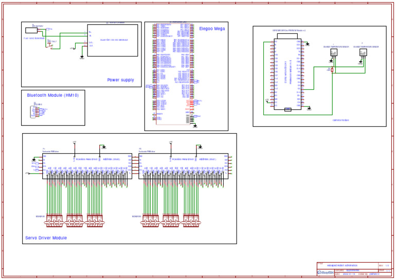 Schematic - Hexapod Schematics - 2024 03 28 | PDF