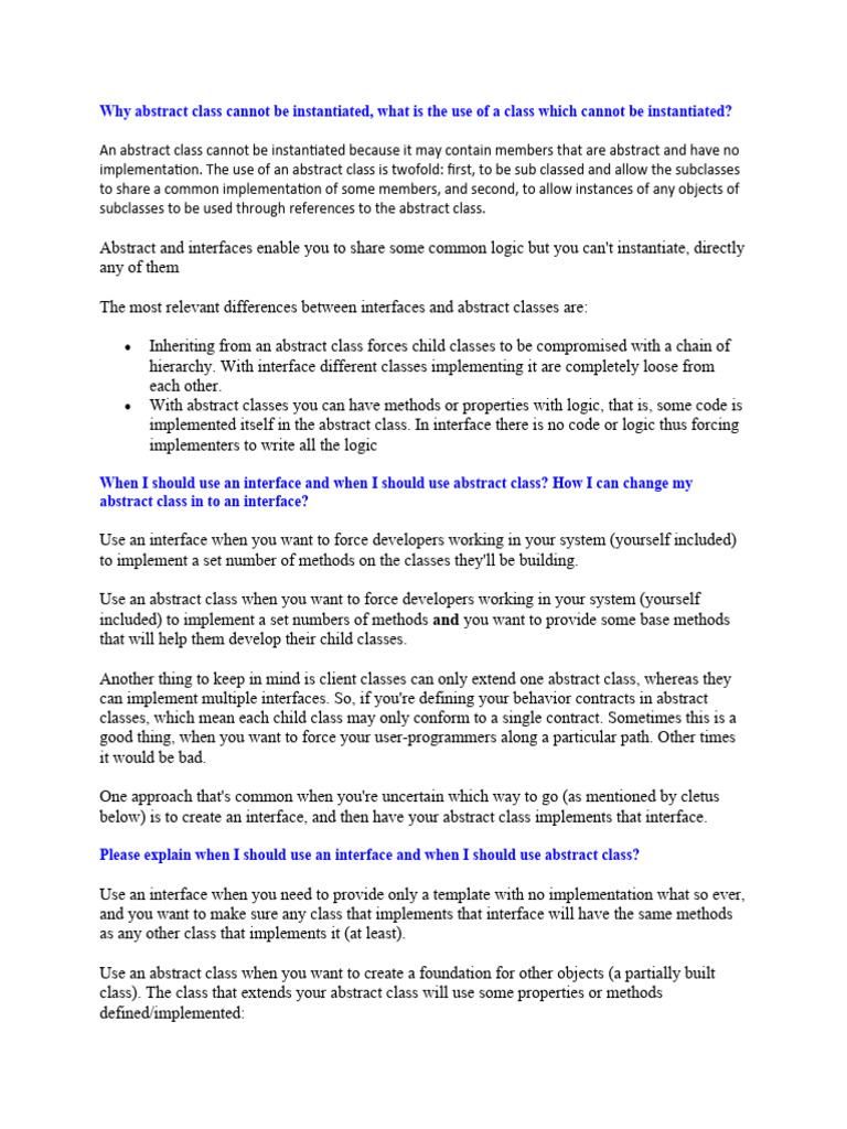 Oops Questions Pdf Class Computer Programming Inheritance Object Oriented Programming