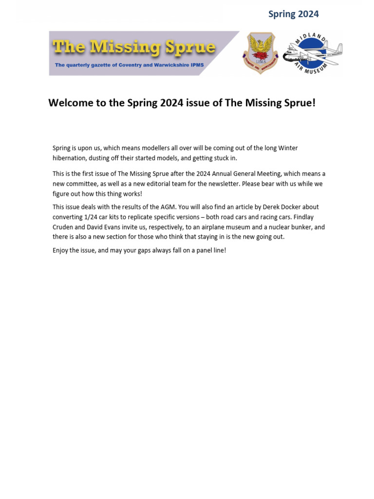 The Missing Sprue Spring 2024 | PDF