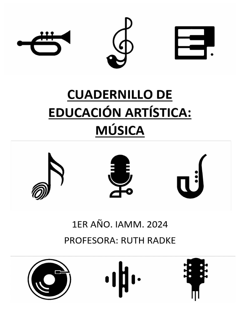 Cuadernillo 1ro 2024 | PDF | Sonido | Acorde (Música) Cuadernillo 1ro 2024 | PDF | Sonido | Acorde (Música)