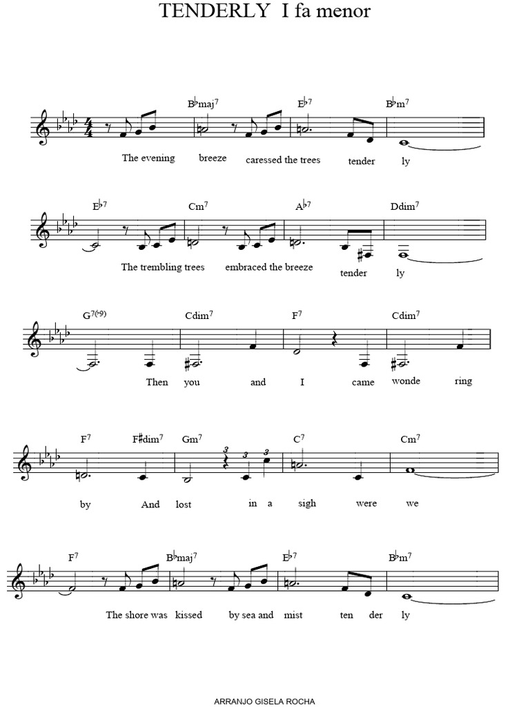 TENDERLY 1 Fa Menor | PDF