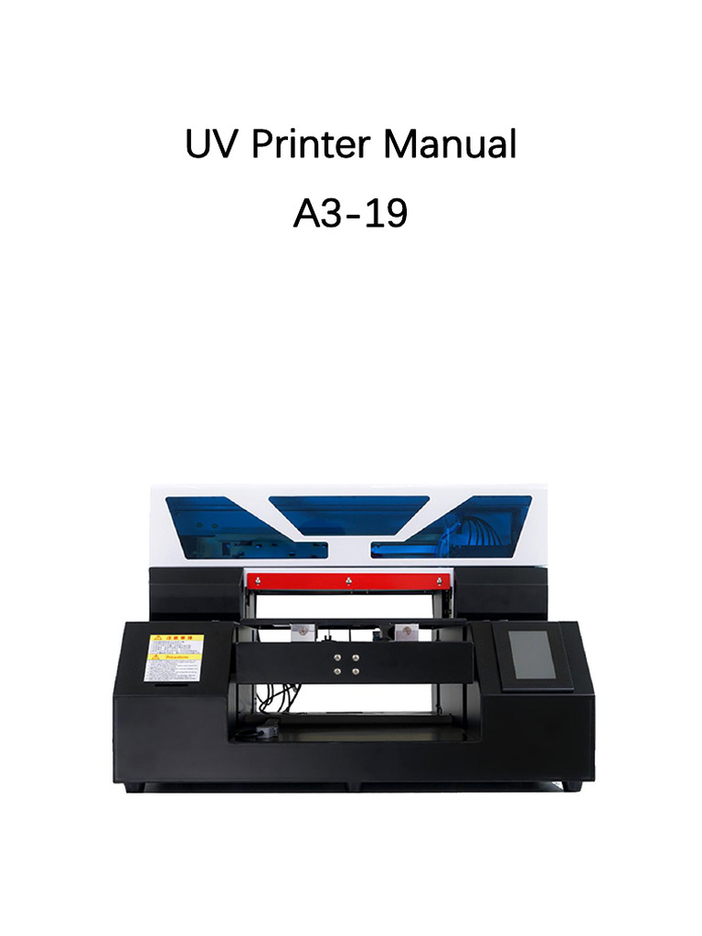 A3 19 - Manual English | Download Free PDF | Printer (Computing) | Ultraviolet