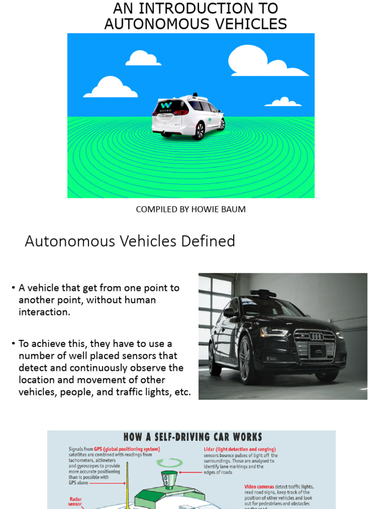 An Introduction To Autonomous Vehicles - I | PDF | Waymo | Traffic ...