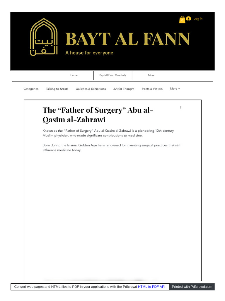 Abu'l Qassam -Father of Surgery | PDF | Surgery | Dentistry
