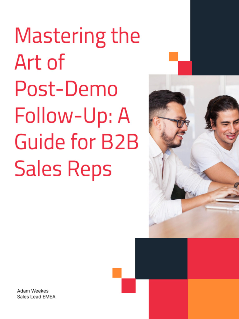 Post-Demo Follow-Up Guide for B2B Sales | PDF | Customer Relationship ...