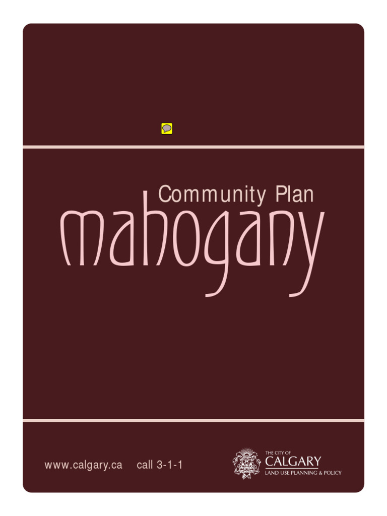 Mahogany Community Plan | PDF | Infrastructure | Urban Sprawl