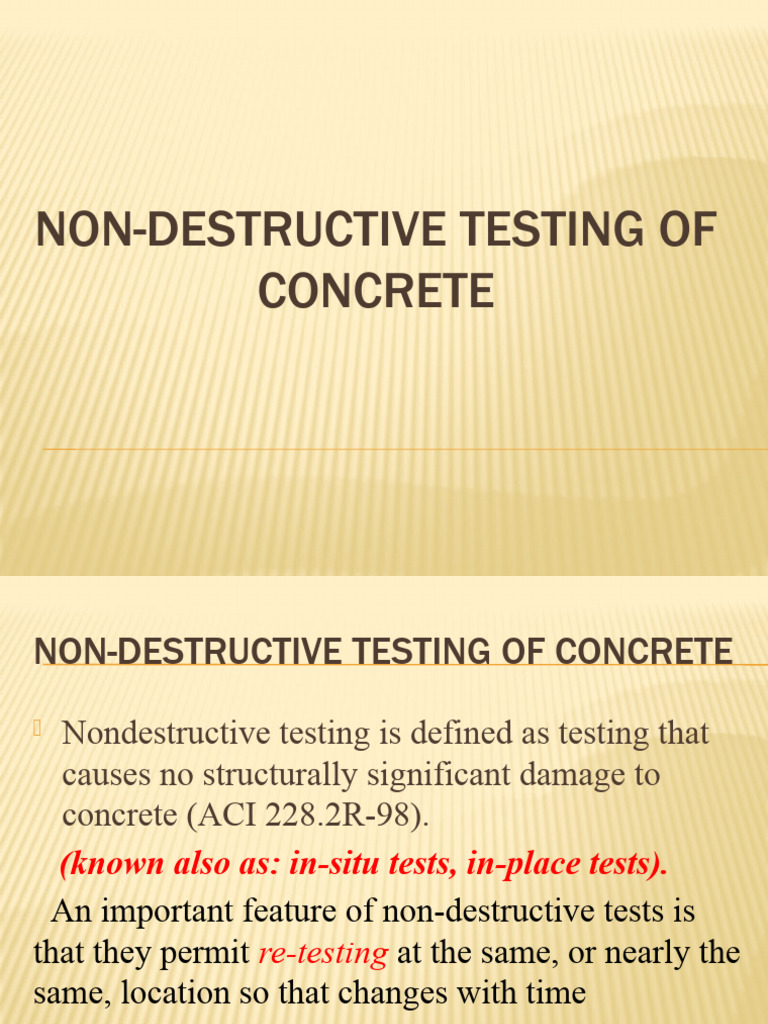 Evaluation Iii Ndt Pdf Nondestructive Testing Concrete
