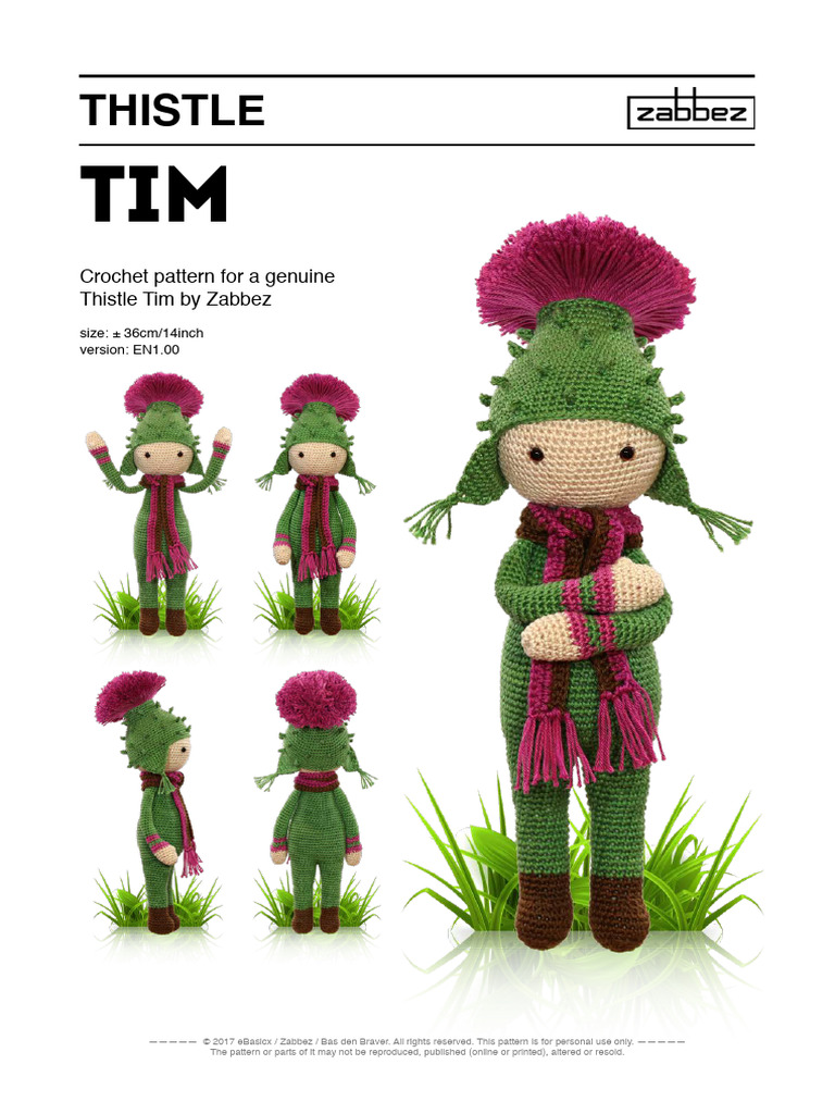 Thistle Tim Crochet Pattern | PDF | Crochet | Yarn