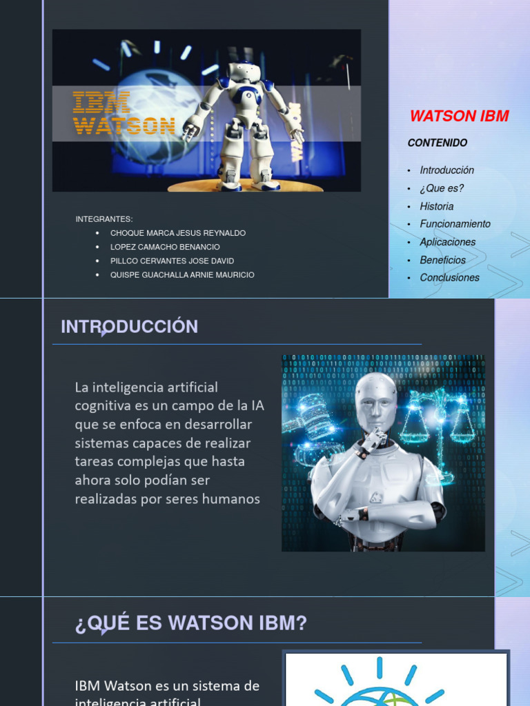 G5 Watson IBM | PDF | Inteligencia artificial | Inteligencia (IA) y ...