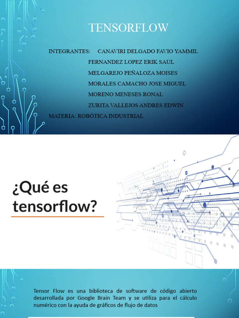 TensorFlow Exposicion | PDF | Aprendizaje profundo | Red neuronal artificial