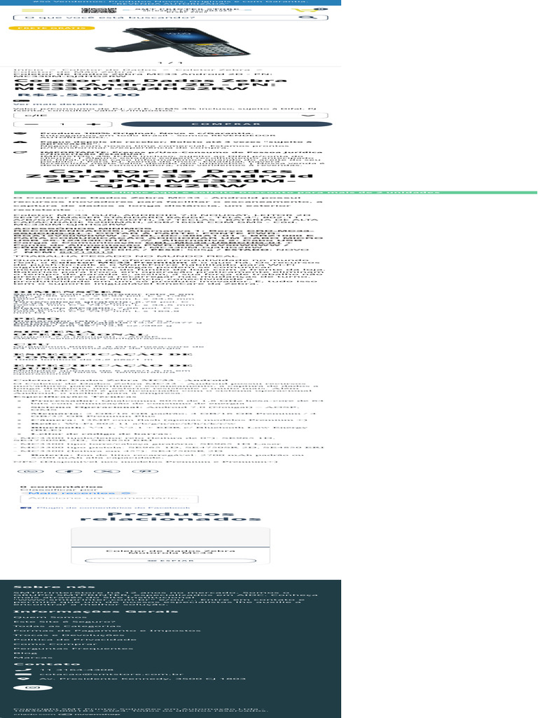 Coletor de Dados Zebra MC33 - Android | PDF | Android (sistema ...
