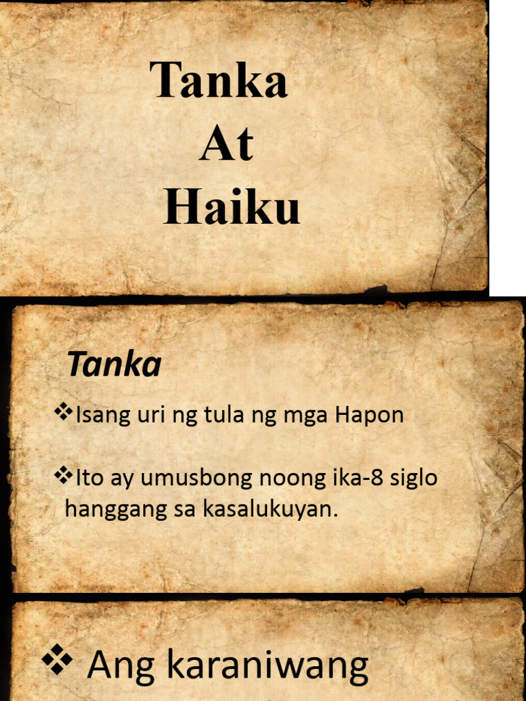 Tanka at Haiku Ponemang Suprasegmental | PDF