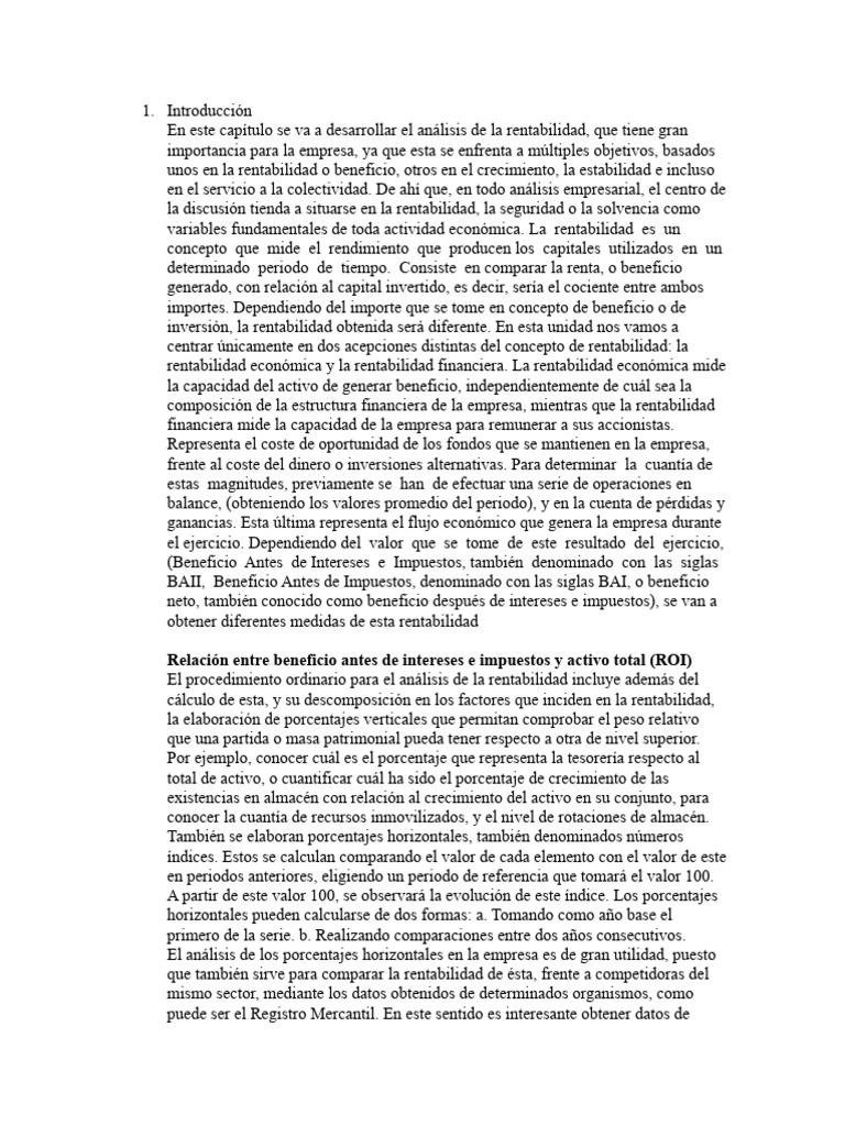 capitulo 8 | PDF | Rentabilidad sobre recursos propios | Apalancamiento (Finanzas)