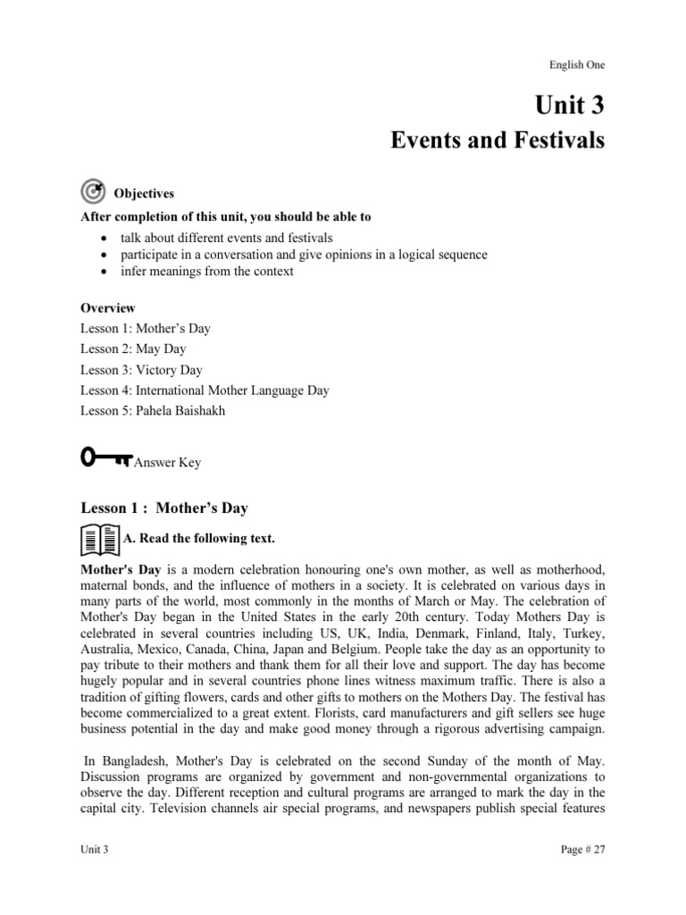 Case Study 1 Unit-03 Events and Festivals | PDF | Bangladesh | Bengal