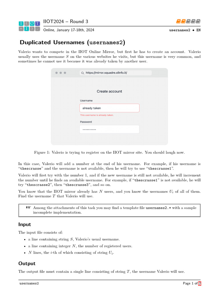 Usernames2 (It) | Download Free PDF | User (Computing) | Computing