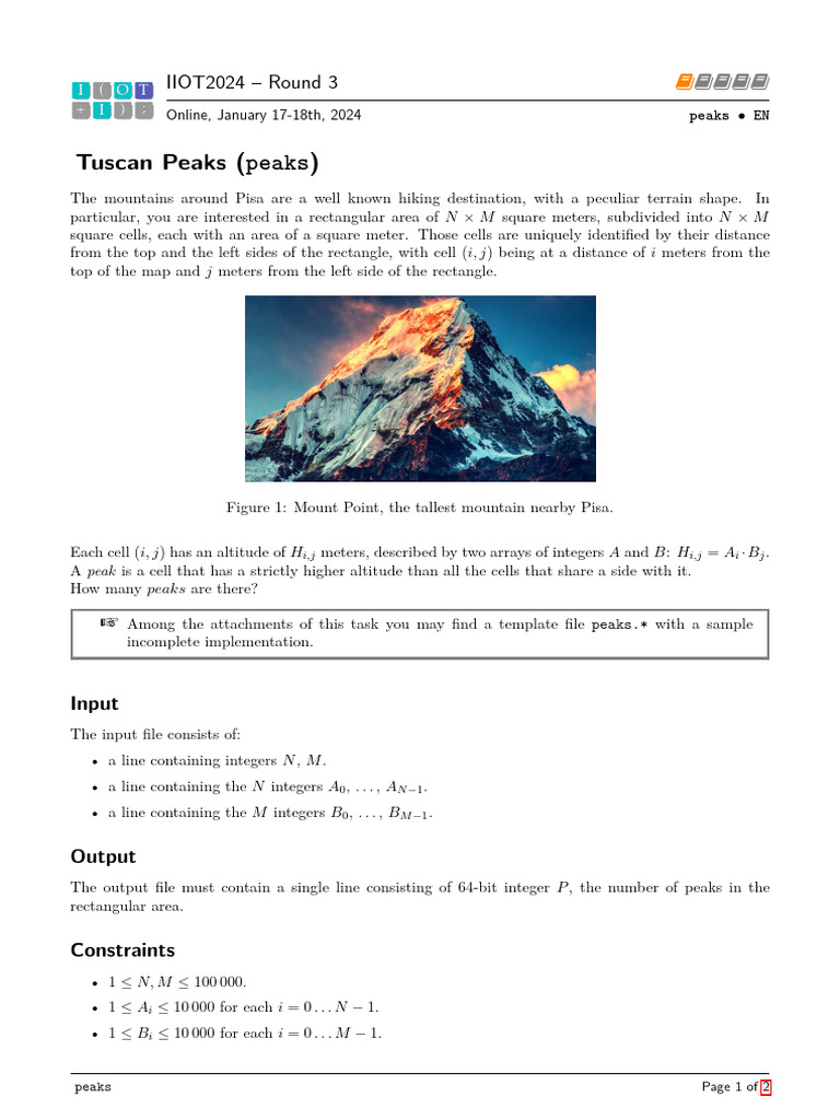 Peaks (It) | PDF | Applied Mathematics