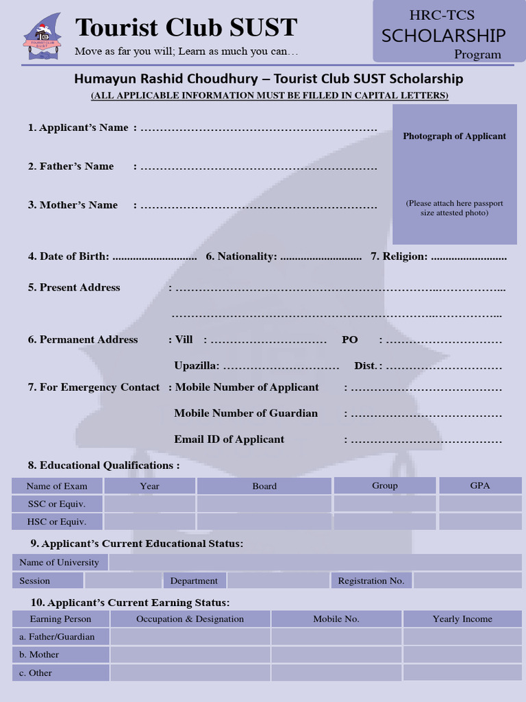 Scholarship Form | PDF
